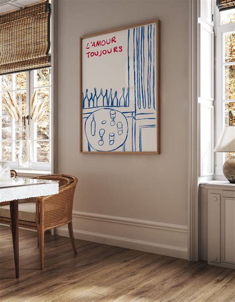 French Bistro Print Kitchen Wall Art Paris Poster Cocktail Print