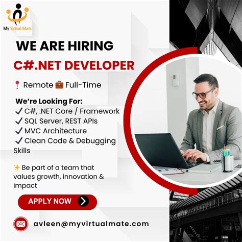 Csharpdeveloper Dotnetjobs Nowhiring Softwarejobs Techcareers Joinus Developerlife