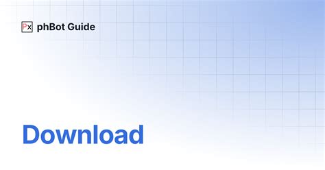 Download Phbot Guide