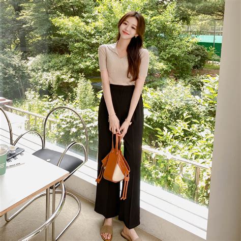 🔥한정수량 쿠폰팩 ⚡️부분 오늘출발⚡️ 1000장 돌파 언제나 사랑 받는 베이직한 디자인의 뒷밴딩 와이드핏 롱 슬랙스 Slacks 여름 여름 와이드팬츠 셔츠 여름