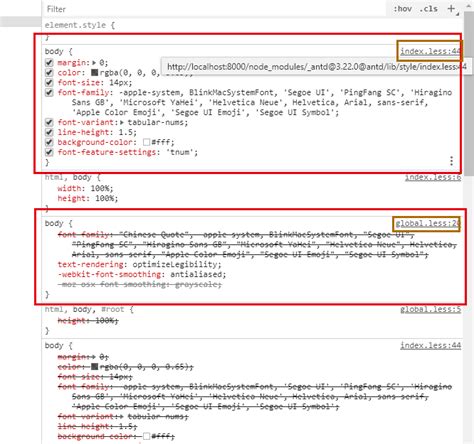 Globalless 如何覆盖 Antd的默认样式 · Issue 5152 · Ant Designant Design Pro