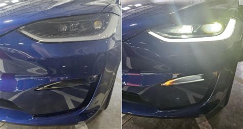 Tesla Updates Model X With New Headlights Drive Tesla