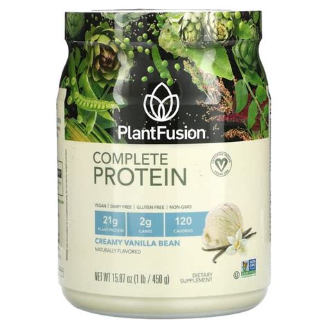 Plantfusion Complete Protein Creamy Vanilla Bean 1 Lb 450 G
