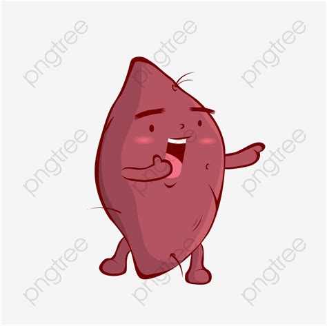 รูปการ์ตูนมันเทศ Png การ์ตูน มันฝรั่งหวาน ผลิตภาพ Png และ Psd