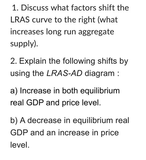 Answered 1 Discuss What Factors Shift The Lras… Bartleby