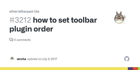 How To Set Toolbar Plugin Order Issue 3212 Ether Etherpad Lite