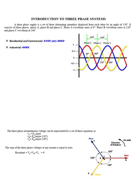 Understanding Three Phase Systems Pdf Ac Power Electrical Engineering