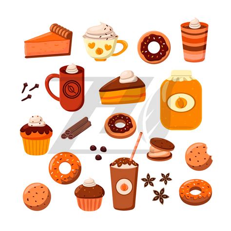 دانلود مجموعه وکتور خوراکی و نوشیدنی های مختلف دانلود رایگان فایل لایه باز، Psd، وکتور، لوگو و