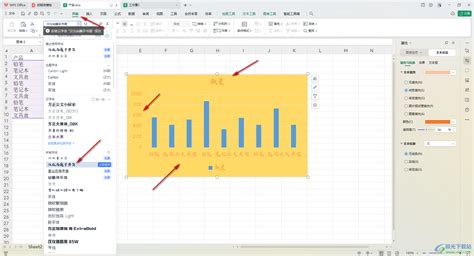 Excel怎么快速统一图表字体？ Wps Excel快速统一图表字体的方法 极光下载站