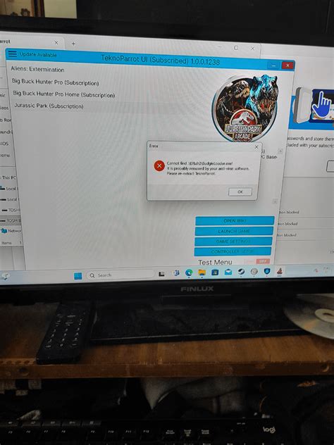New Error Rteknoparrot