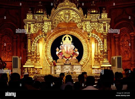 September Pune Maharashtra India Beautiful Sculpture Of Lord Ganesh Called As