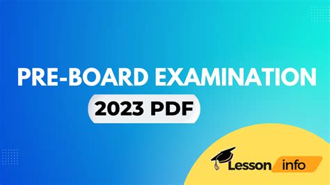 Pre Board Examination 2023 Computer Science Question Paper Lesson Info