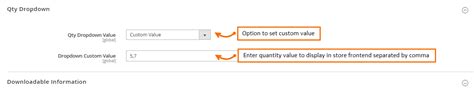 Product Specific Quantity Dropdown Support Portal For Magento