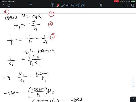 Solved A Certain Microscope Is Provided With Objectives That Have Focal Lengths Of 16 Mm 4 Mm