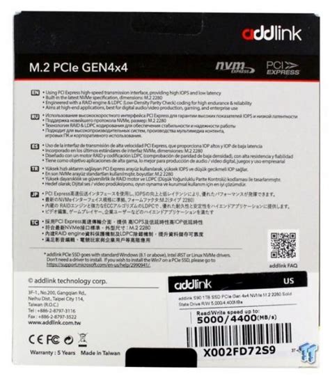 Addlink S Tb Nvme Pcie Gen X M Ssd Review