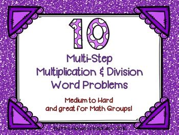 Multi Step Word Problems X By Mrs Hansens Helpfuls TpT