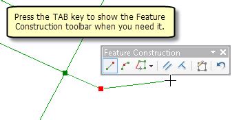 Forest GIS Onde está a Feature Construction toolbar no ArcGIS