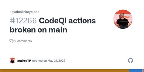 Codeql Actions Broken On Main · Issue 12266 · Keycloakkeycloak · Github