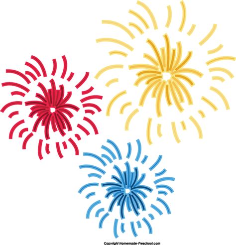 Big Fireworks Firecrackers Clipart