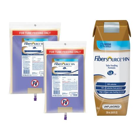 Nestle Fibersource Hn Complete Liquid Nutrition With Spikeright Plus Port