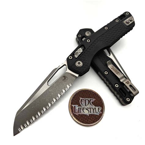 Microtech Msi Ram Lok S E Tri Grip Polymer Black Full Serrated