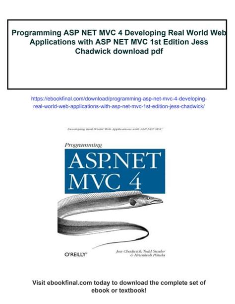 Programming Asp Net Mvc 4 Developing Real World Web Applications With