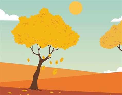 2d Leaf Falling Animation Behance