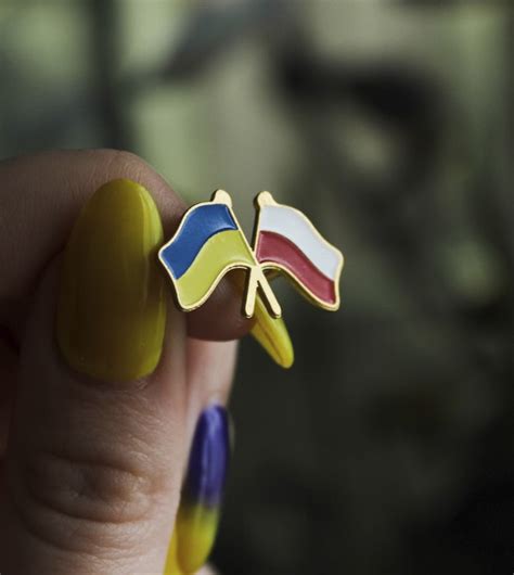 Значок Прапор Україна Польща