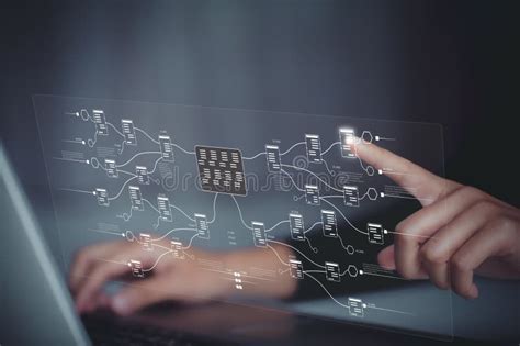 Business People Using Laptop To Automate Processes And Workflows