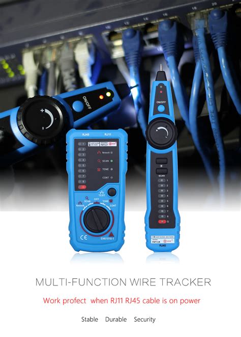 Bside Fwt Rj Rj Wire Line Tracker Finder Blue And Black