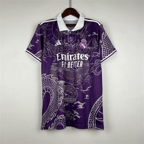 Camisa Real Madrid Gola Polo 23 24 Adidas Torcedor Masculina Roxa
