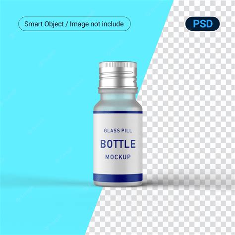 Premium Psd Frosted Glass Bottle Mockup