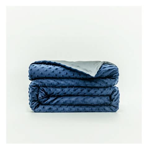 Rix Minky Dot Duvet Removable Cover For Weighted Blanket Navygrey
