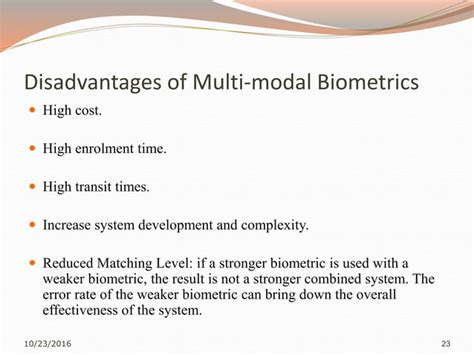 Multi Modal Biometric System Pptx