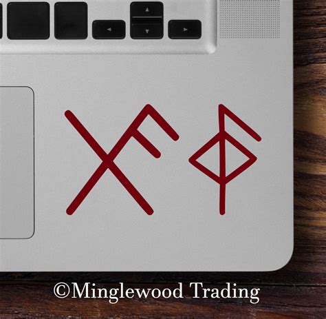 Set Of 5 Bind Rune Vinyl Stickers Love Courage Protection Etsy