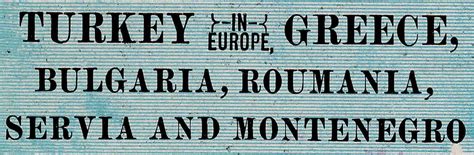 1900 Map Of Turkey Greece Bulgaria Roumania Servia And Etsy