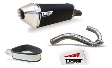 Escapamento Dore Xre 300 Sahara 2024 Ed Mod Atual Preto Frete grátis