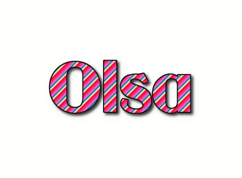 Olsa Logo | Free Name Design Tool from Flaming Text