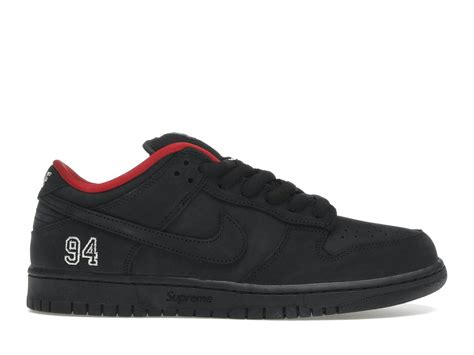 Nike Sb Dunk Low Supreme 94 Schwarz Herren Hq8487 001 De