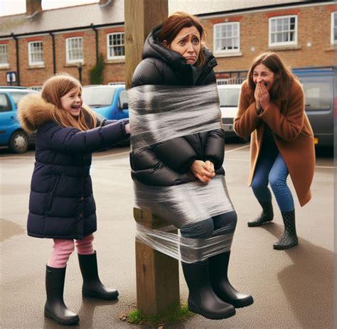 Taped Her So Tight Shes Not Touching The Floor By Gingerysoul On Deviantart