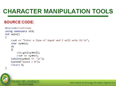 Module Character And String Manipulation Itei
