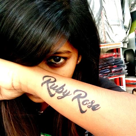 Ruby Name Tattoo