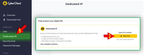 Add A Dedicated IP Address To Your Subscription Support Center CyberGhost VPN