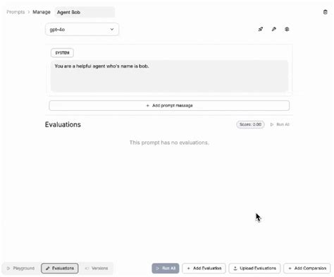 Evaluating Your Prompt Prompt Foundry