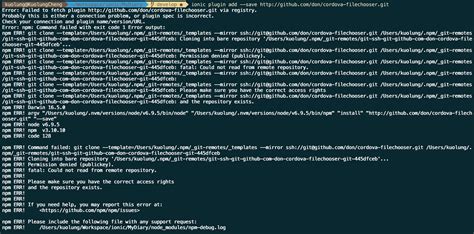can not install file chooser plugin ionic native ionic forum