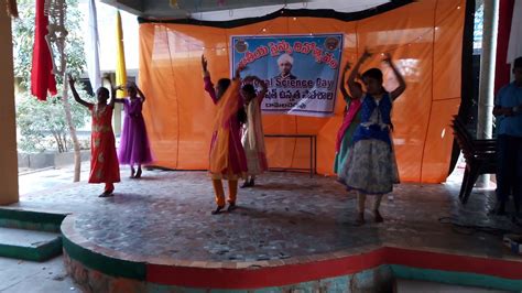 Science Day Dance By Class 7 Girls Zphs Damalcheruvu Youtube
