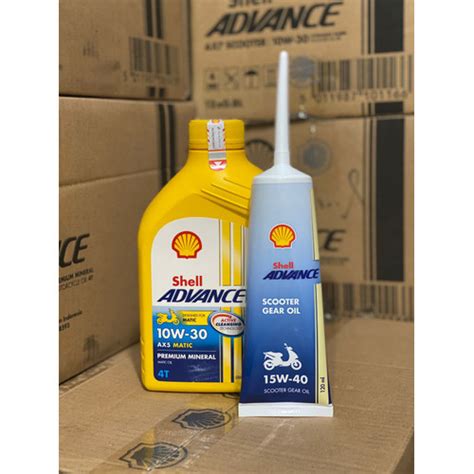 Jual Oli Shell Advance AX Matic W Ml Oli Gardan Shell Ml Kota Bekasi Shane
