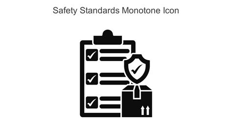 Safety Standards Monotone Icon In Powerpoint Pptx Png And Editable Eps