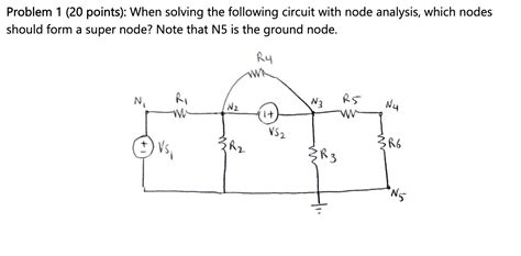 Solved Problem 1 20 Points When Solving The Following Chegg Com