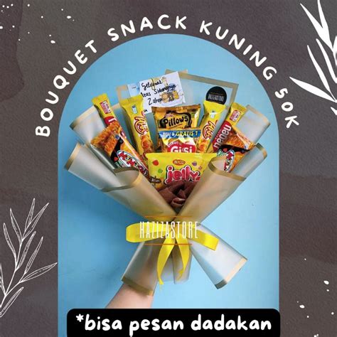 Jual Buket Snack Kuning 50k By Nurrazzizah Shopee Indonesia